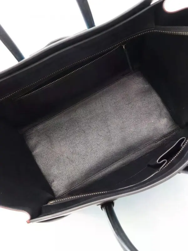 Celine Leather Luggage Tote Bag - Blue