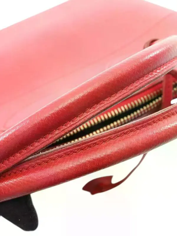Hermès 1999 Courchevel Bolide 31 Satchel - Red