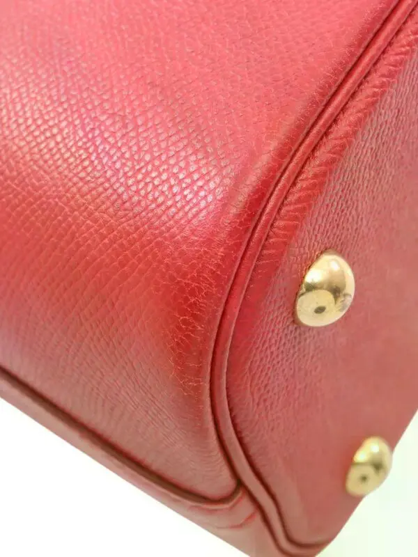 Hermès 1999 Courchevel Bolide 31 Satchel - Red