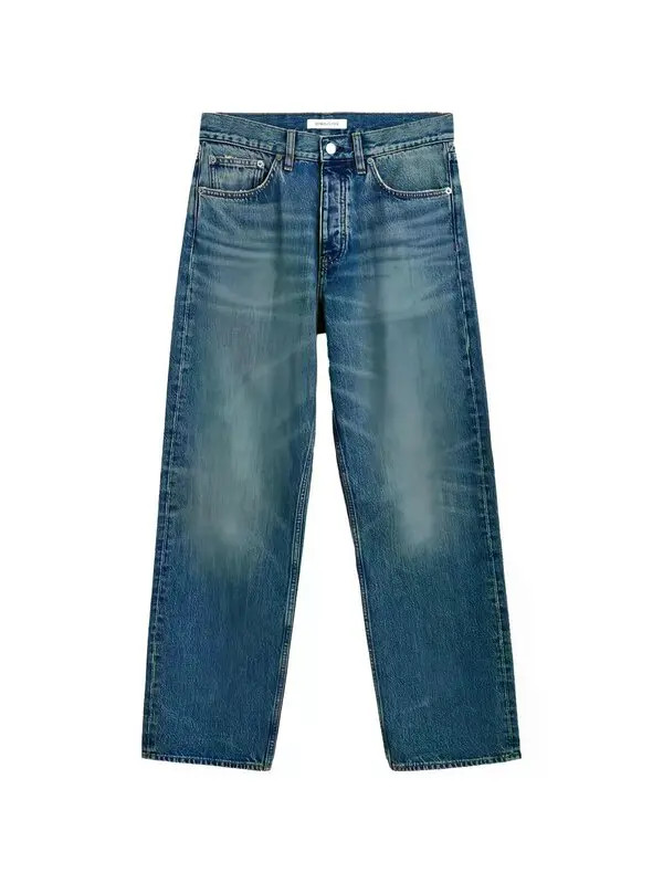 SUNFLOWER Washed´-effect Straight-leg Jeans - Blue