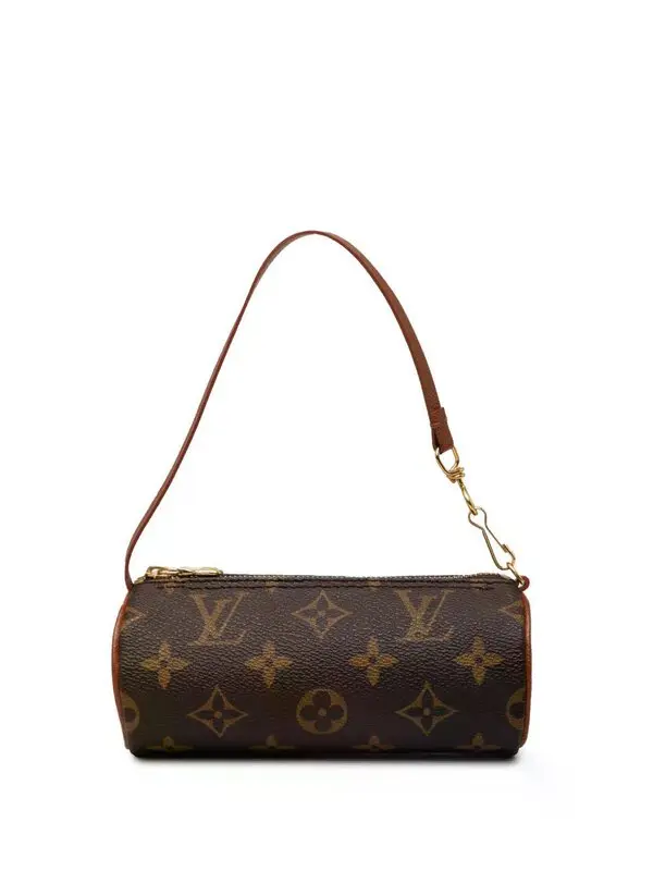 LOUIS VUITTON 1990-2010 Monogram Papillon Pochette Handbag - Brown