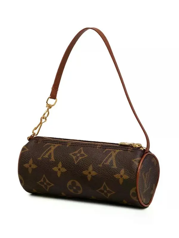 LOUIS VUITTON 1990-2010 Monogram Papillon Pochette Handbag - Brown