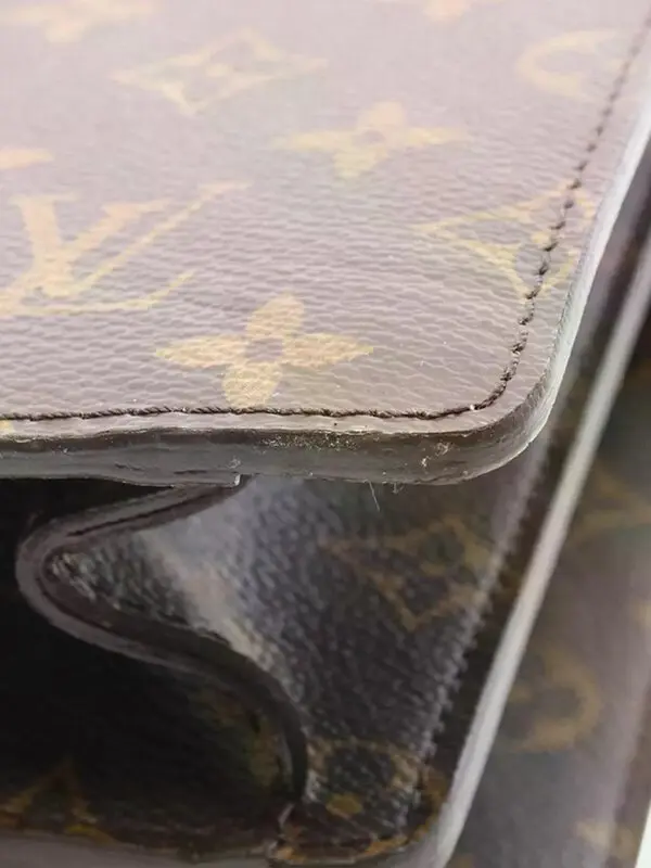 LOUIS VUITTON 2005 Monogram Serviette Fermoir Business Bag