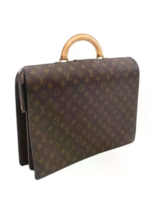 LOUIS VUITTON 2005 Monogram Serviette Fermoir Business Bag