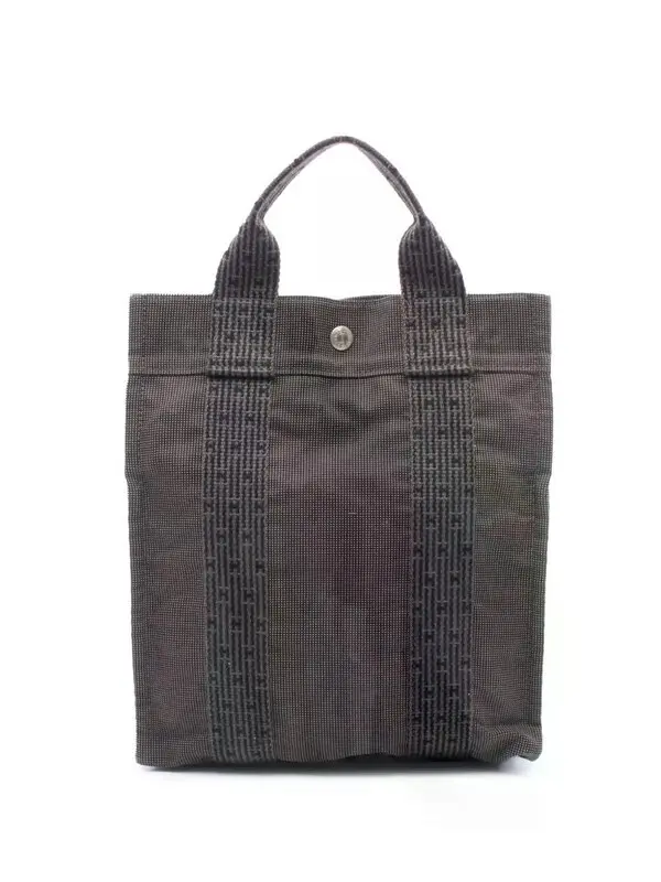 Hermès 1990-2010 Canvas Herline Pm Backpack - Grey