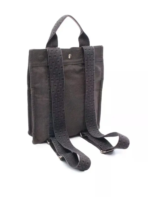 Hermès 1990-2010 Canvas Herline Pm Backpack - Grey