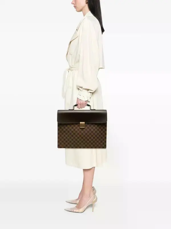 LOUIS VUITTON 1998 Damier Ebene Altona Gm Business Bag