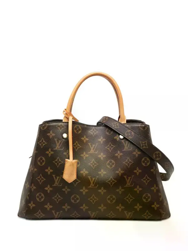 LOUIS VUITTON 2016 Monogram Montaigne Mm Satchel - Brown