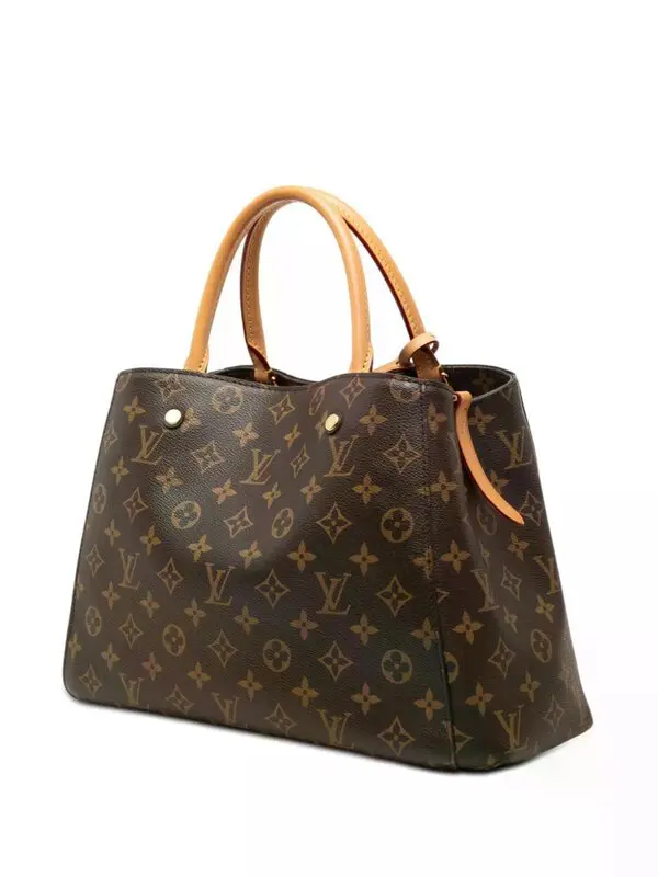 LOUIS VUITTON 2016 Monogram Montaigne Mm Satchel - Brown