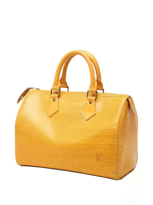 LOUIS VUITTON 1995 Epi Speedy 30 Boston Bag - Yellow