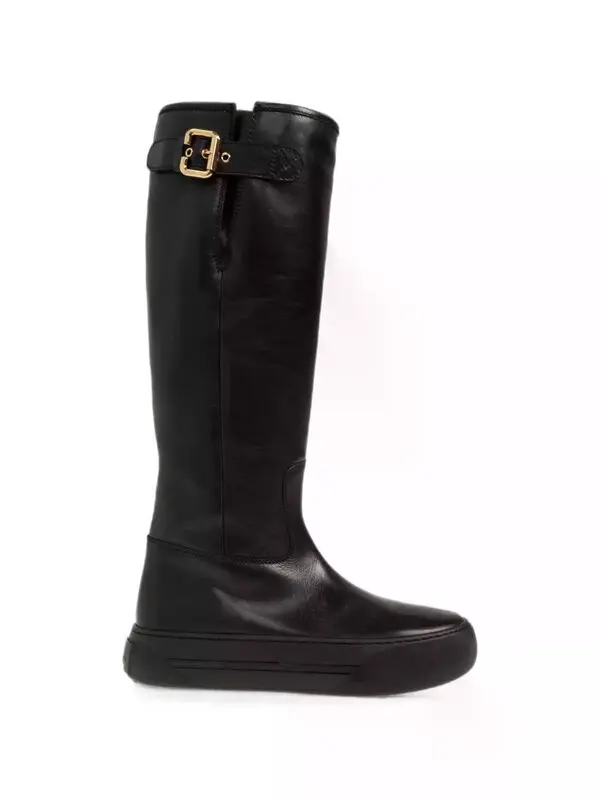 Chloé Delia Buckle-strap Boots - Black