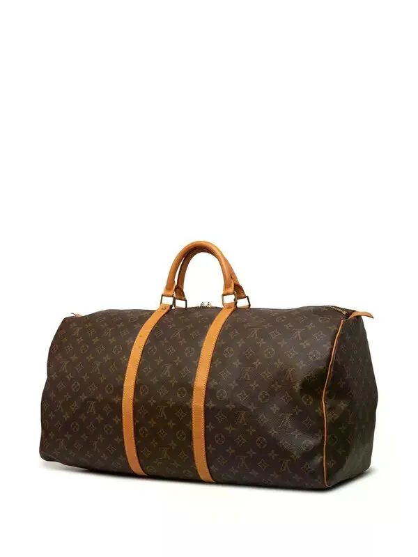 LOUIS VUITTON 1992 Monogram Keepall 60 Travel Bag - Brown