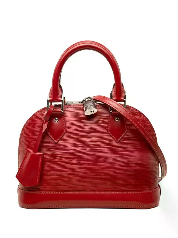 LOUIS VUITTON 2013 Epi Alma Bb Satchel - Red