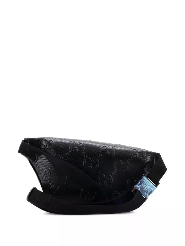 Gucci Gg Embossed Perforated Leather Small Belt Bag