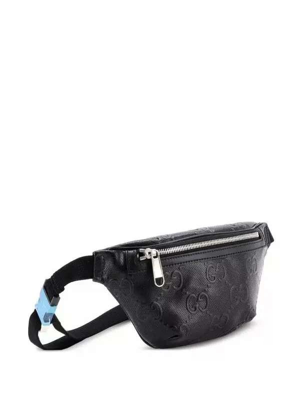 Gucci Gg Embossed Perforated Leather Small Belt Bag