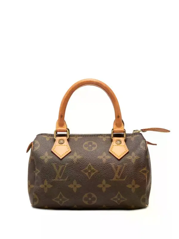 LOUIS VUITTON 1991 Monogram Mini Speedy Hl Satchel - Brown