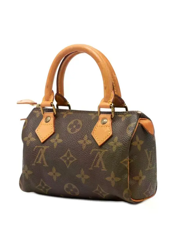 LOUIS VUITTON 1991 Monogram Mini Speedy Hl Satchel - Brown