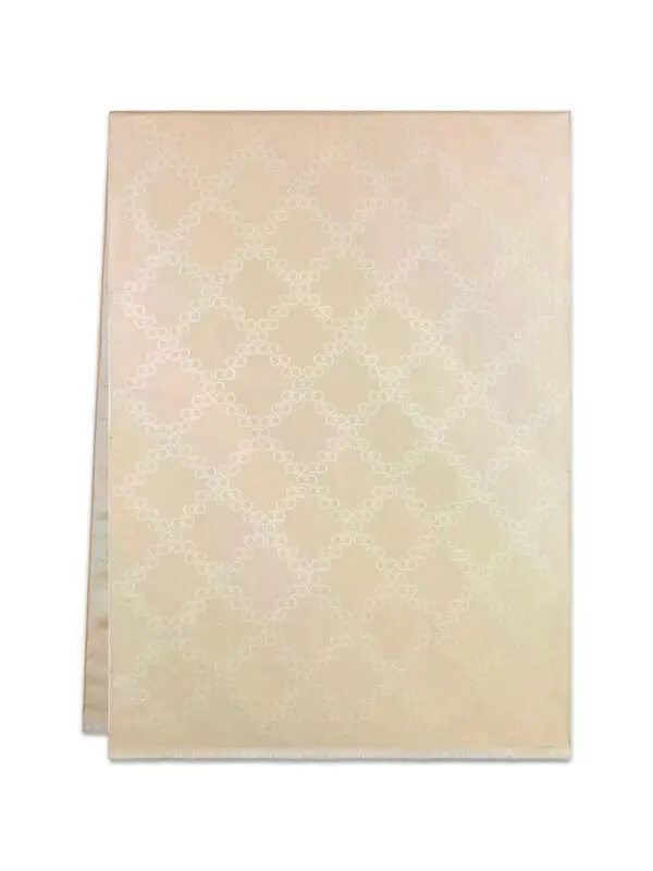 FERRAGAMO Gancini Jacquard Stole - Neutrals