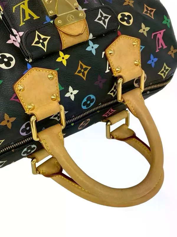 LOUIS VUITTON 2006 Monogram Multicolore Speedy 30 Boston Bag - Black