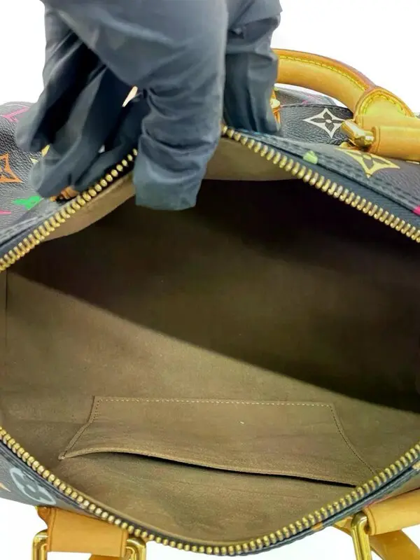 LOUIS VUITTON 2006 Monogram Multicolore Speedy 30 Boston Bag - Black