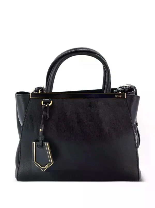 Fendi 2jours Bag Leather Petite Satchel - Black