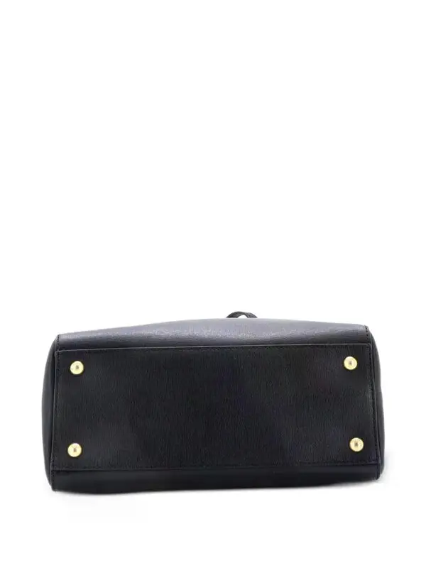 Fendi 2jours Leather Petite Satchel - Black