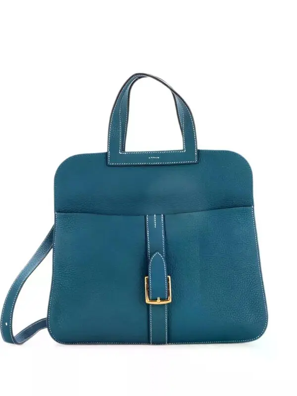Hermès Halzan Bag Clemence 31 Shoulder Bag - Green