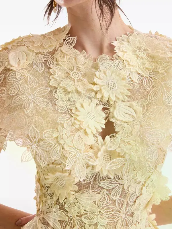 GEMY MAALOUF Floral Lace Bolero