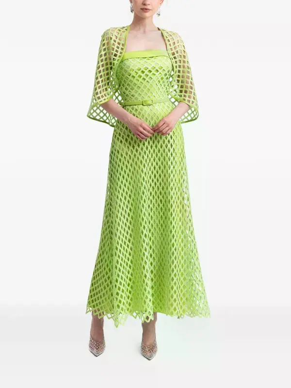 GEMY MAALOUF Strapless Flared Dress Bolero