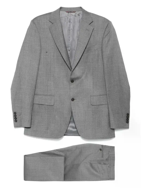 Canali Wool Single-breasted Suit - Grey