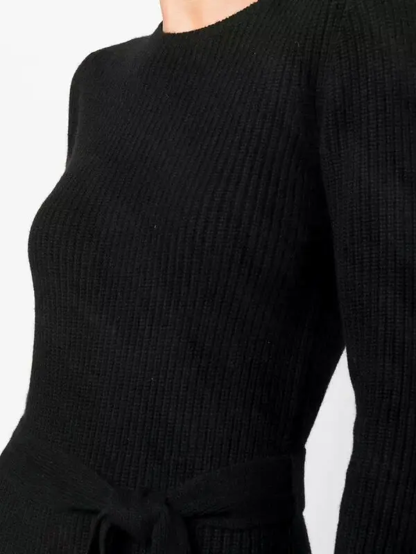 YVES SALOMON Ribbed-knit Midi Dress