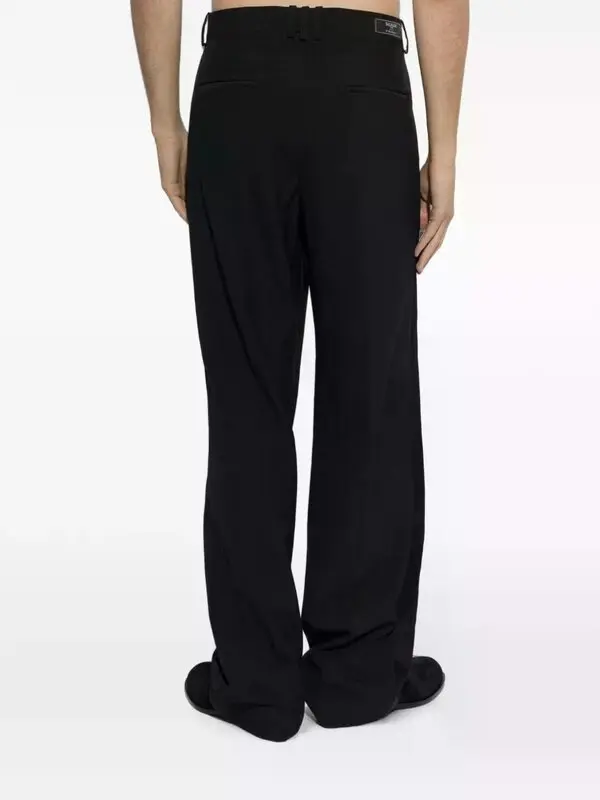 Balmain Pleated Wide-leg Trousers