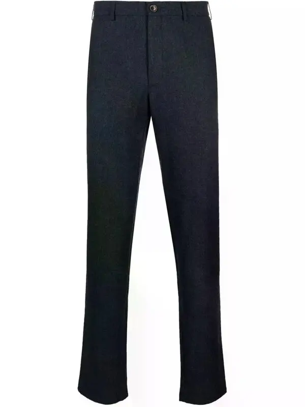 Canali Tailored Wool Trousers - Blue