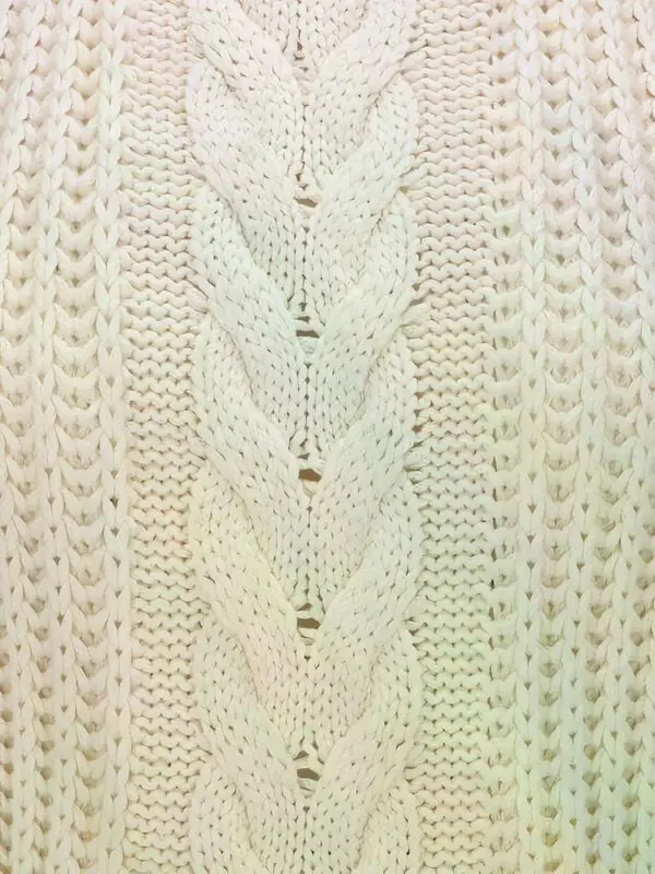 Isaia Cable-knit Turtleneck Top