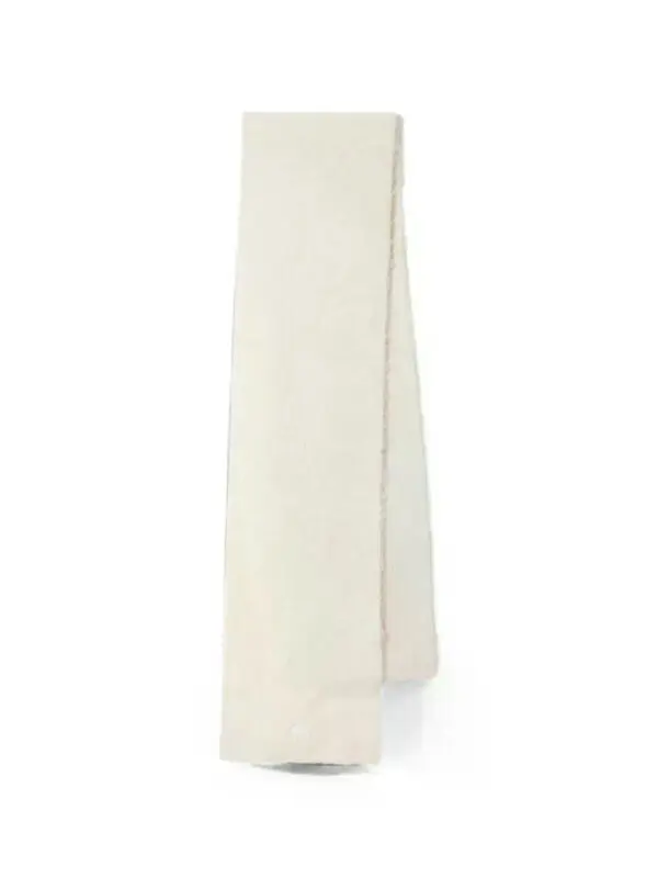 Isabel Marant Étoile Firny Embroidered-logo Knitted Scarf - Neutrals