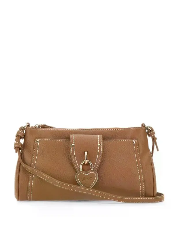 Liu Jo Small Heart-lock Crossbody Bag - Brown