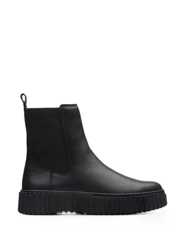 Clarks Torhill Maple Leather Chelsea Boots - Black