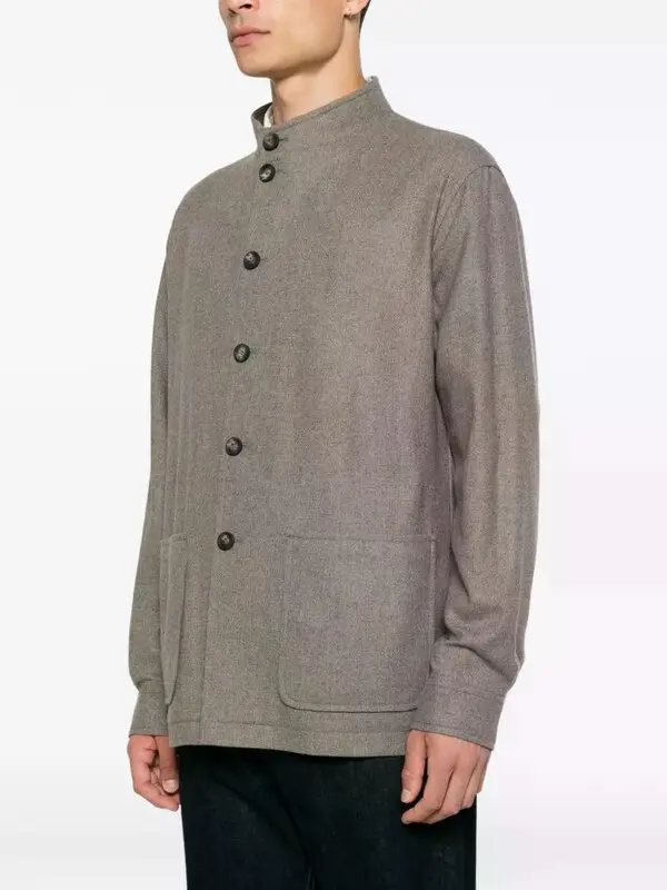 Tagliatore High-neck Patch-pocket Jacket