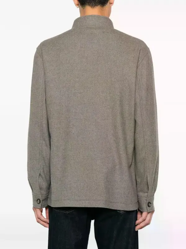 Tagliatore High-neck Patch-pocket Jacket