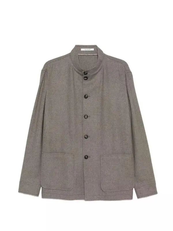 Tagliatore High-neck Patch-pocket Jacket