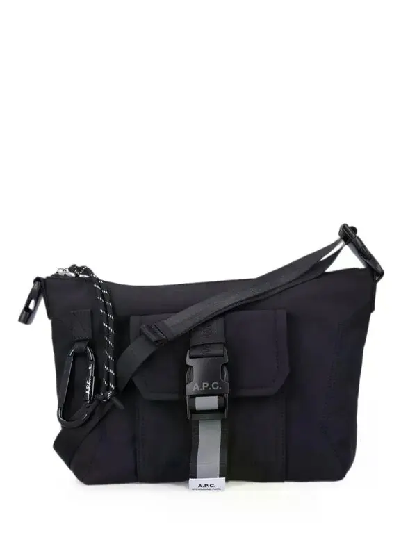 A.p.c. Buckle-fastening Shoulder Bag - Black