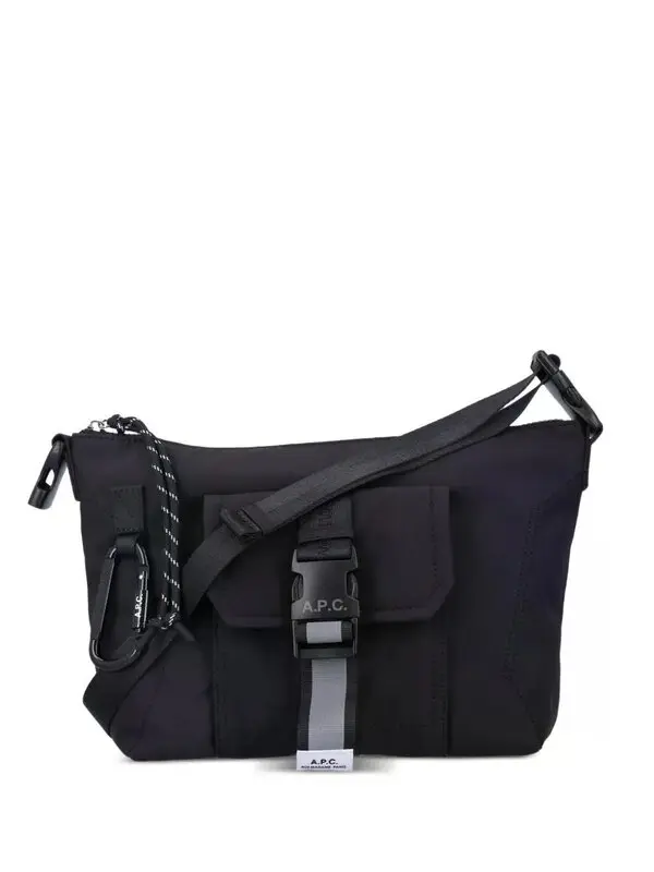 A.p.c. Buckle-fastening Shoulder Bag - Black