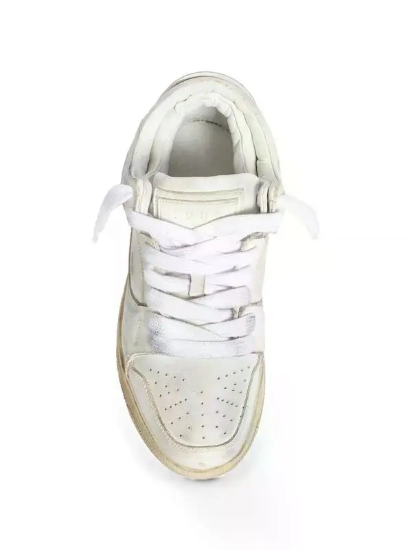 1989 STUDIO Distressed-effect Perforated Sneakers