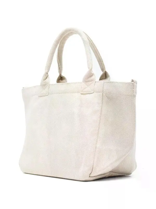 GANNI Graphic-print Tote Bag - Neutrals