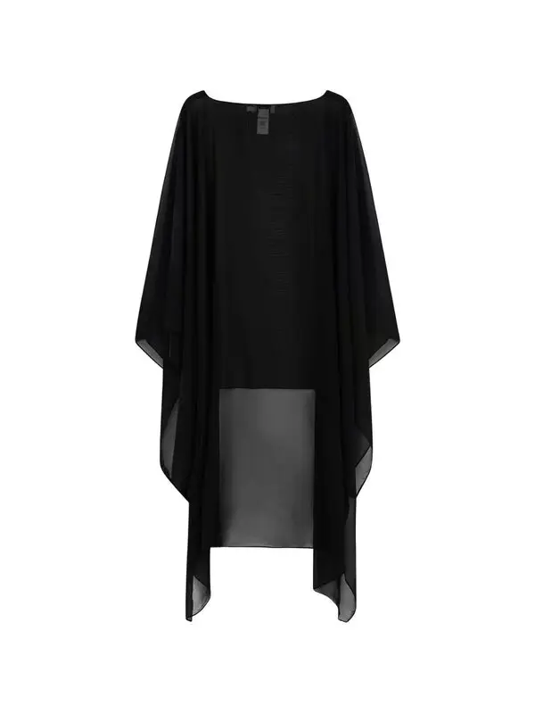 CAYET Farhana Sheer Handkerchief-hem Cape