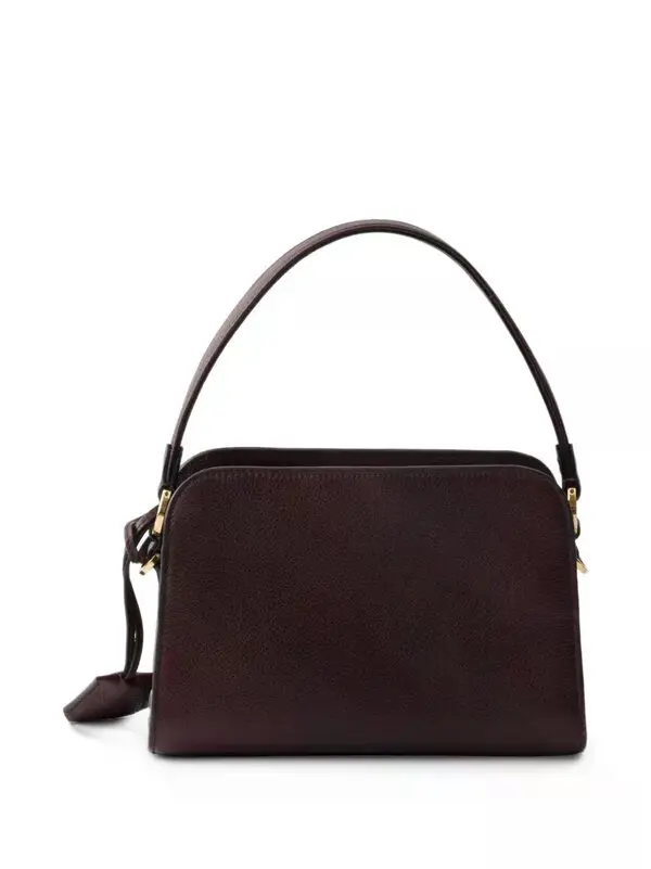 Prada Leather Mini Handbag - Brown