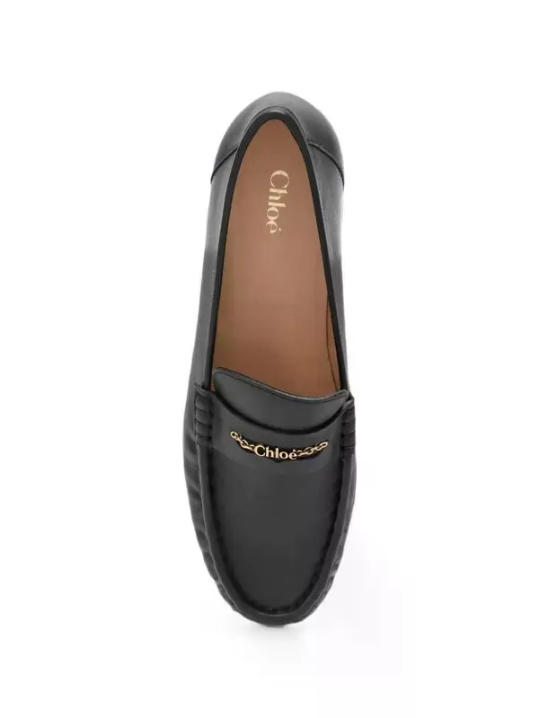 Chloé Logo-plaque Loafers