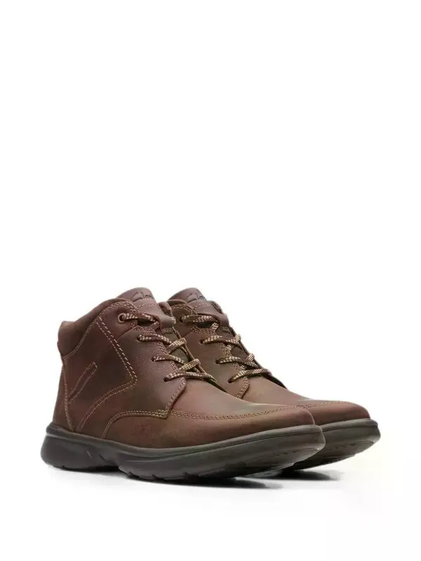 Clarks Bradley Mid Leather Boots - Brown