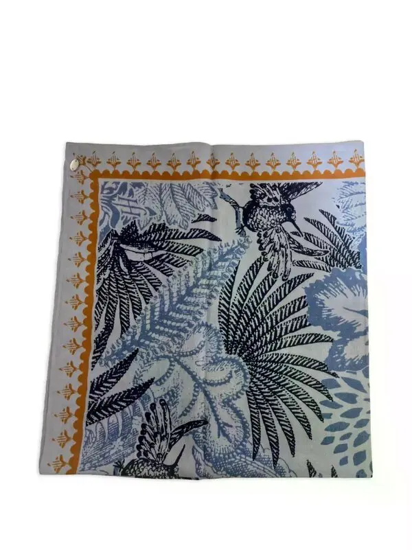 FRIENDLY HUNTING Bird-print Square Scarf