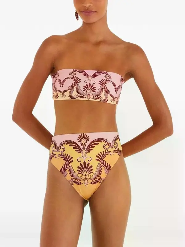 Farm Rio Arabesque-print Bikini - Yellow